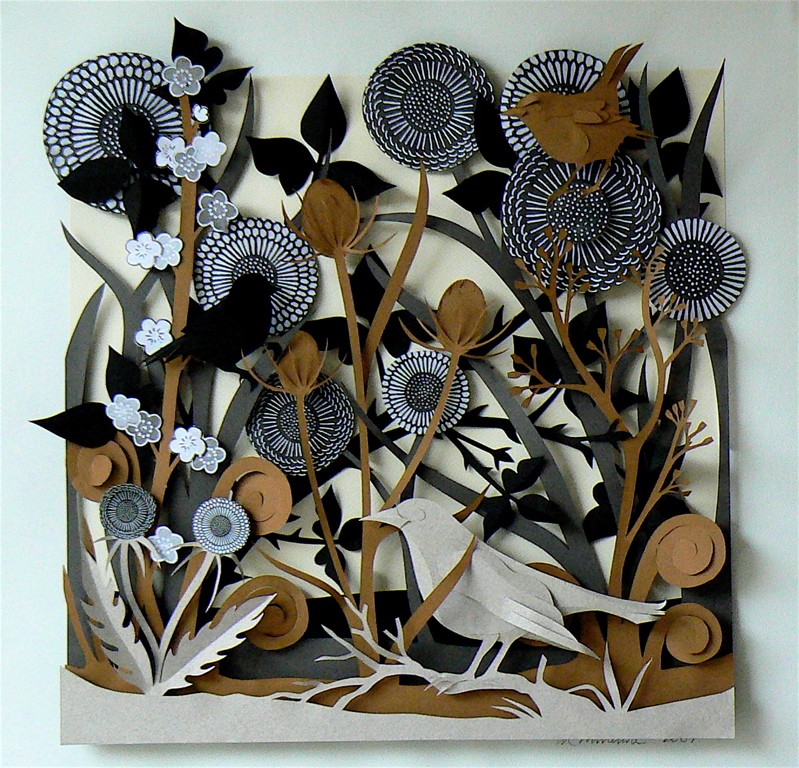 Hand cut paper scenes, sculptures and collages, lovely artworks from ...