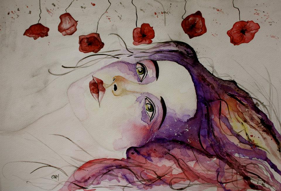 Paintings by Stephanie Noblet aka mademoiselle Zazie - Ego - AlterEgo