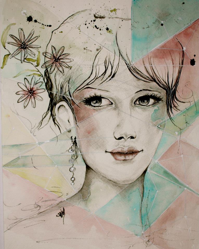 Paintings by Stephanie Noblet aka mademoiselle Zazie - Ego - AlterEgo