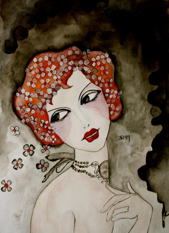 Paintings by Stephanie Noblet aka mademoiselle Zazie - Ego - AlterEgo