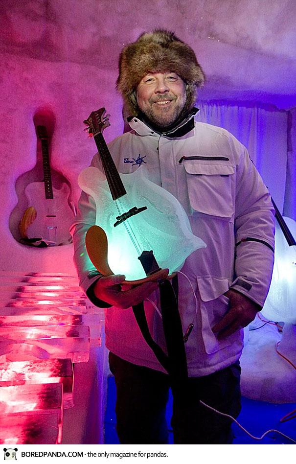 Orchestra performs in igloo with instruments made of ice - Ego - AlterEgo