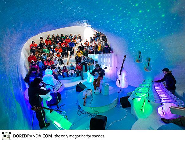 Orchestra performs in igloo with instruments made of ice - Ego - AlterEgo