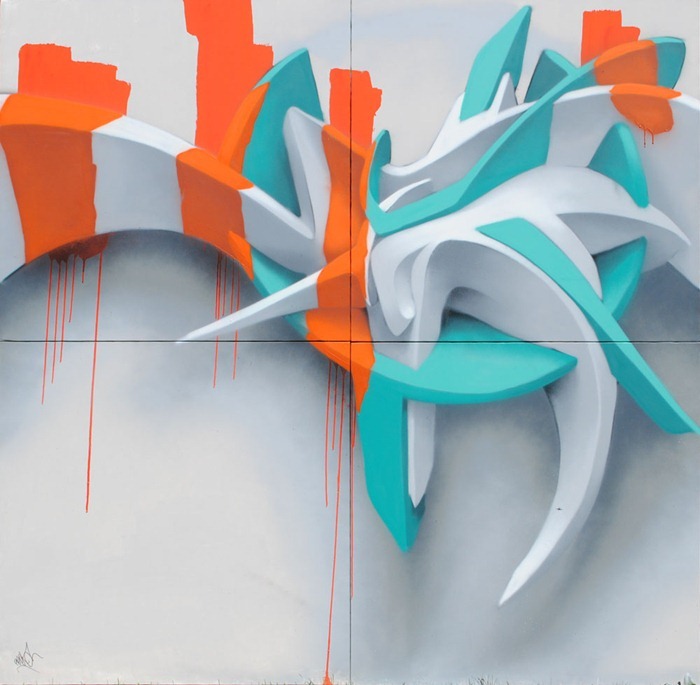 Stunning three dimensional graffiti art by graffitist Peeta - Ego ...
