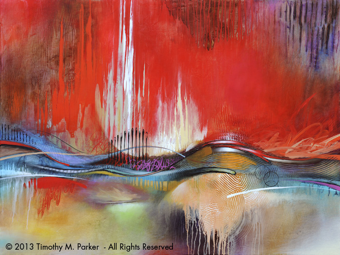 Abstract paintings by Timothy M. Parker - Ego - AlterEgo