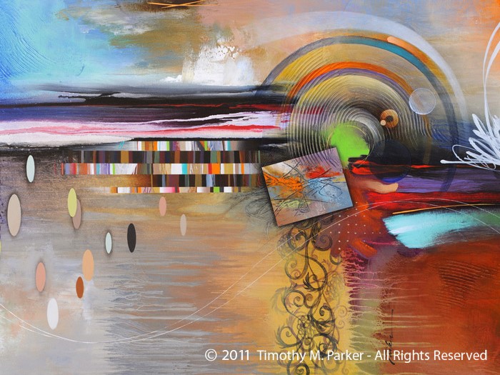Abstract paintings by Timothy M. Parker - Ego - AlterEgo