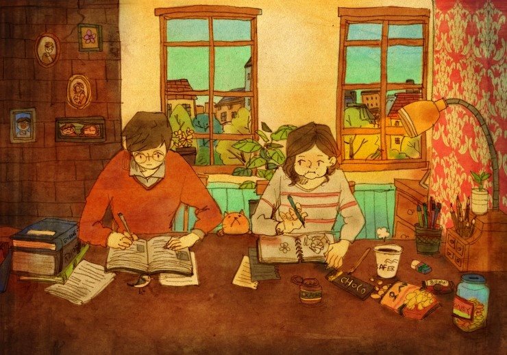 Love is in small things, illustration by Puuung - Ego - AlterEgo