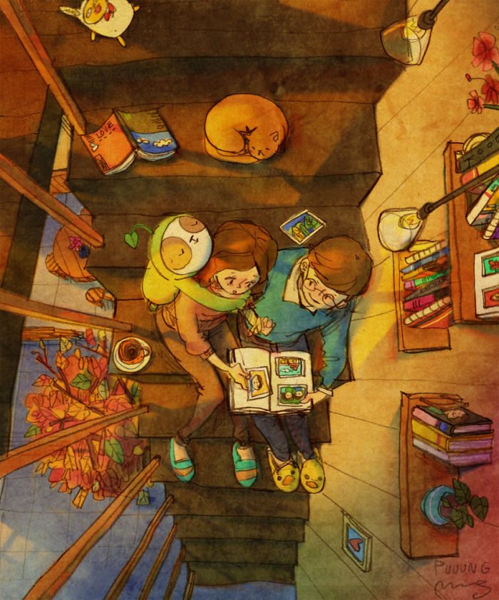 Love is in small things, illustration by Puuung - Ego - AlterEgo