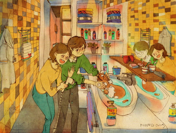 Love is in small things, illustration by Puuung - Ego - AlterEgo
