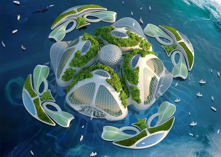 Aequorea, architectural concept for an amazing oceanic city by Vincent ...