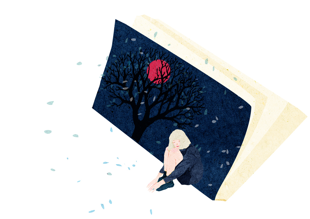 Moon book, illustration by Xuan loc Xuan - Ego - AlterEgo