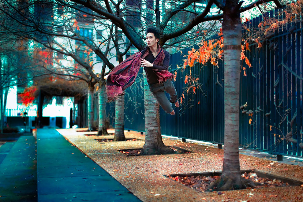 Fascinating ballet self-portraits by Mickael Jou - Ego - AlterEgo