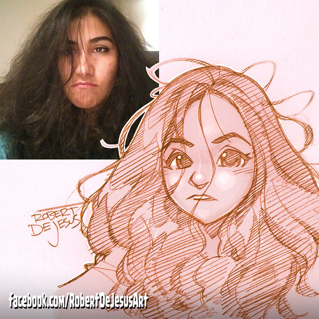 Robert DeJesus turns total strangers into awesome anime characters ...
