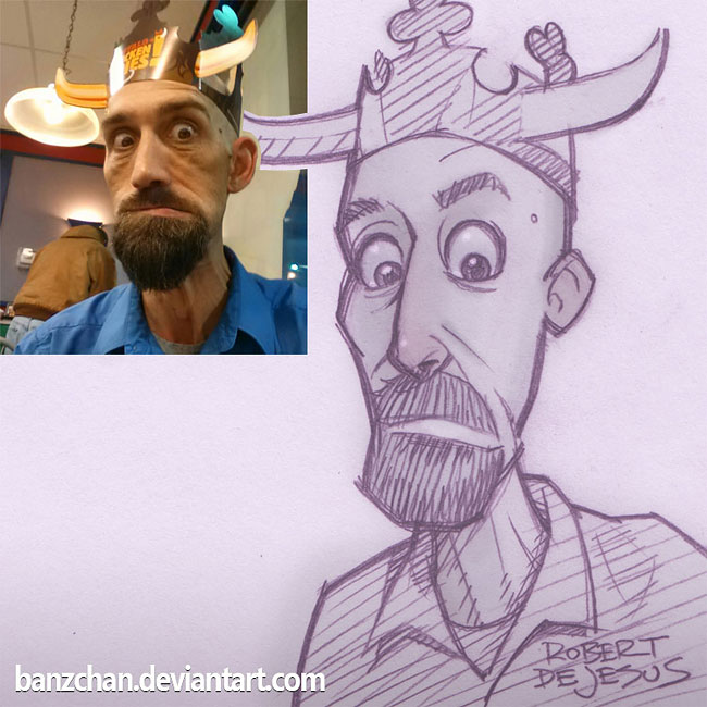 Robert DeJesus turns total strangers into awesome anime characters ...