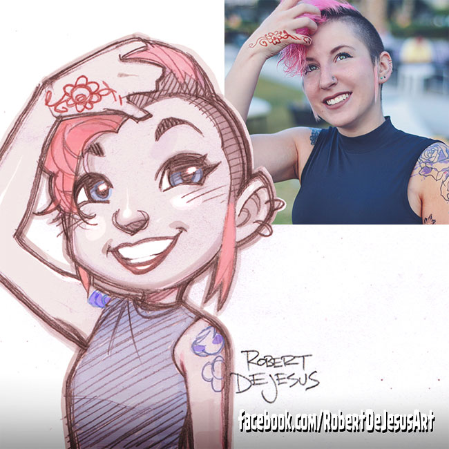 Robert DeJesus turns total strangers into awesome anime characters ...