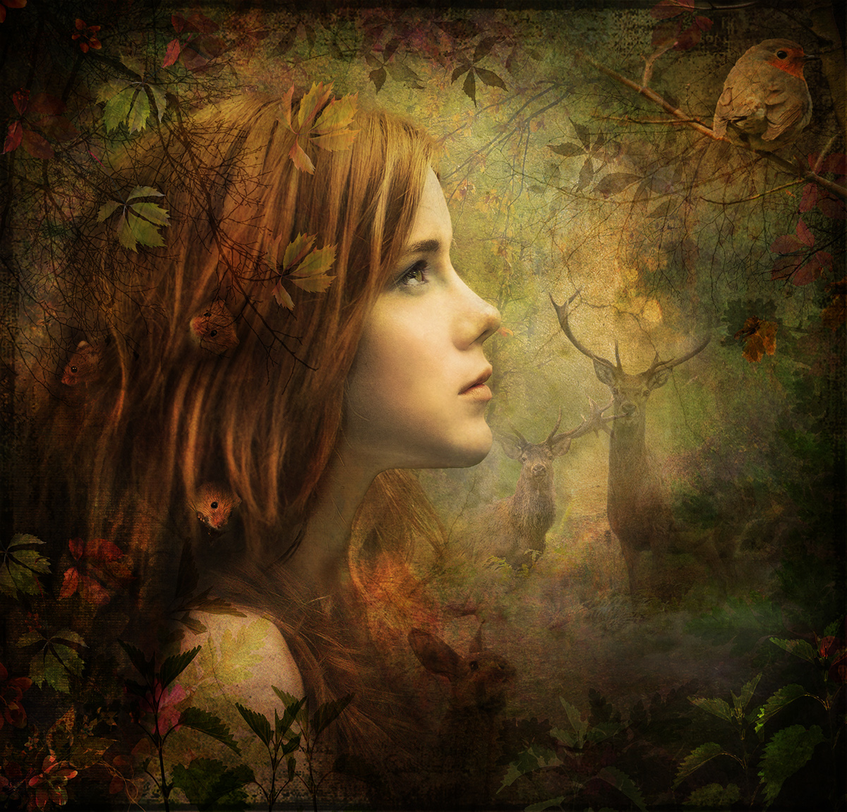 Soft delicate beauty, digital art by Cathrine Blan - Ego - AlterEgo