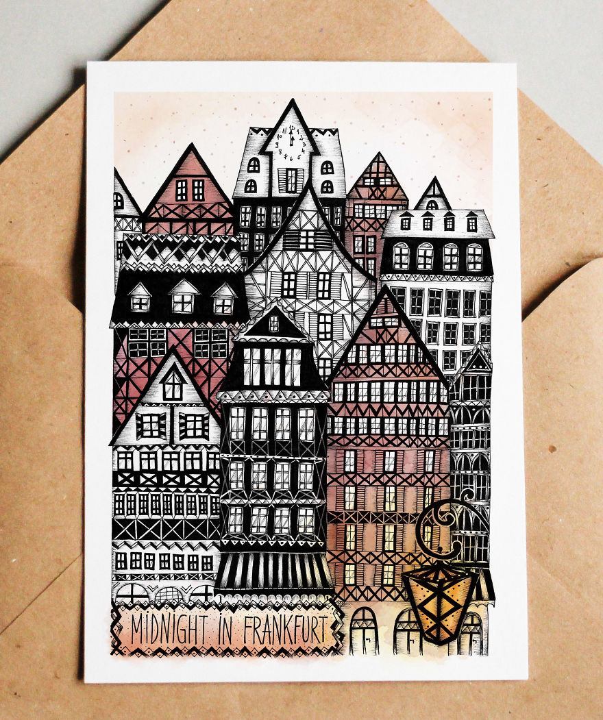 Ink illustrations by Madalina Tantareanu - Ego - AlterEgo