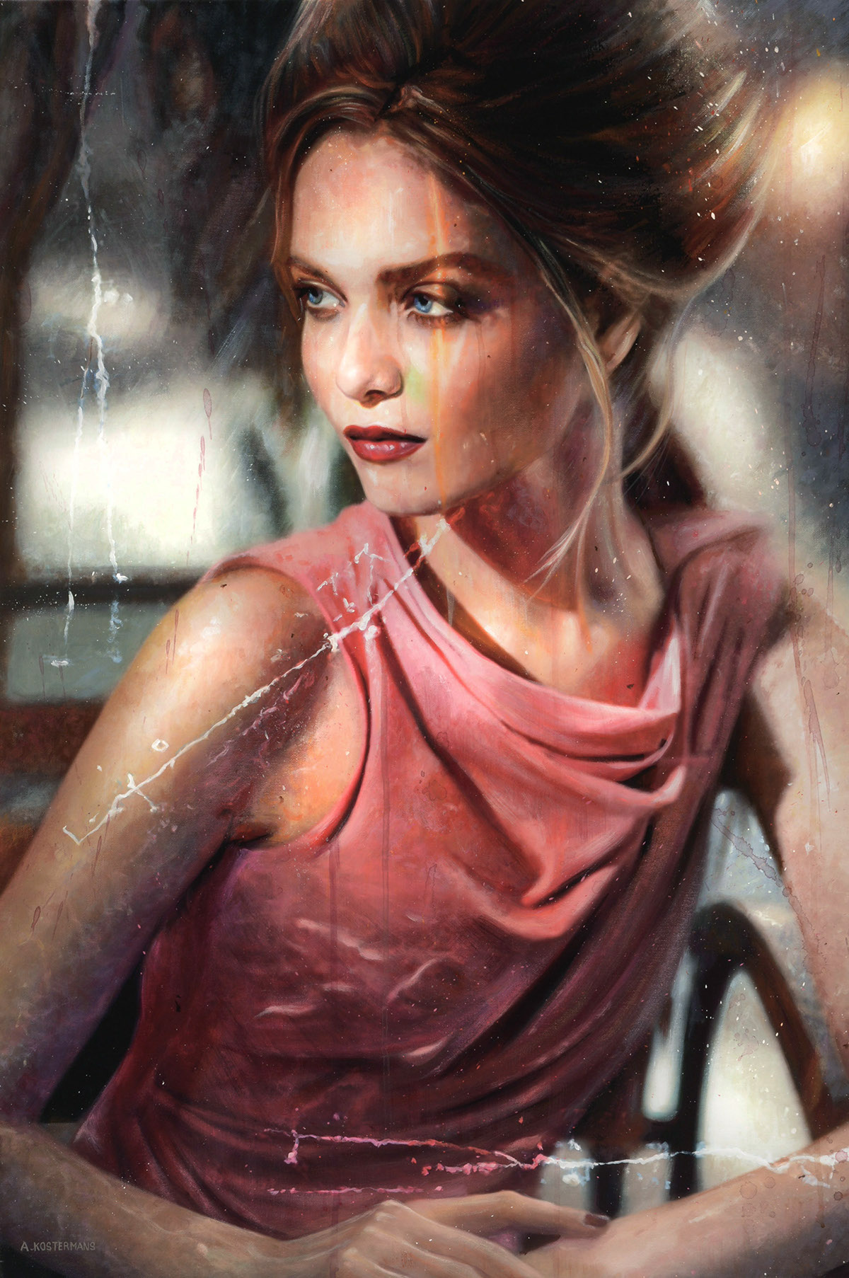 Faces, paintings by Tos Kostermans - Ego - AlterEgo