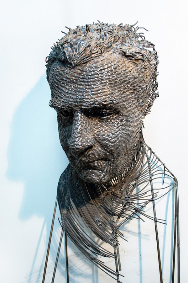 Complexity of Man’s Inner Psyche, fragmented wire sculptures by Darius ...