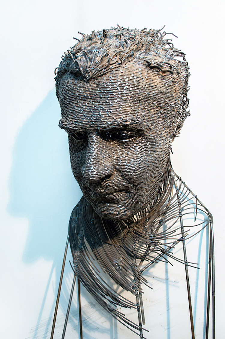 Complexity of Man’s Inner Psyche, fragmented wire sculptures by Darius ...
