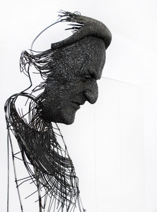 Complexity of Man’s Inner Psyche, fragmented wire sculptures by Darius ...