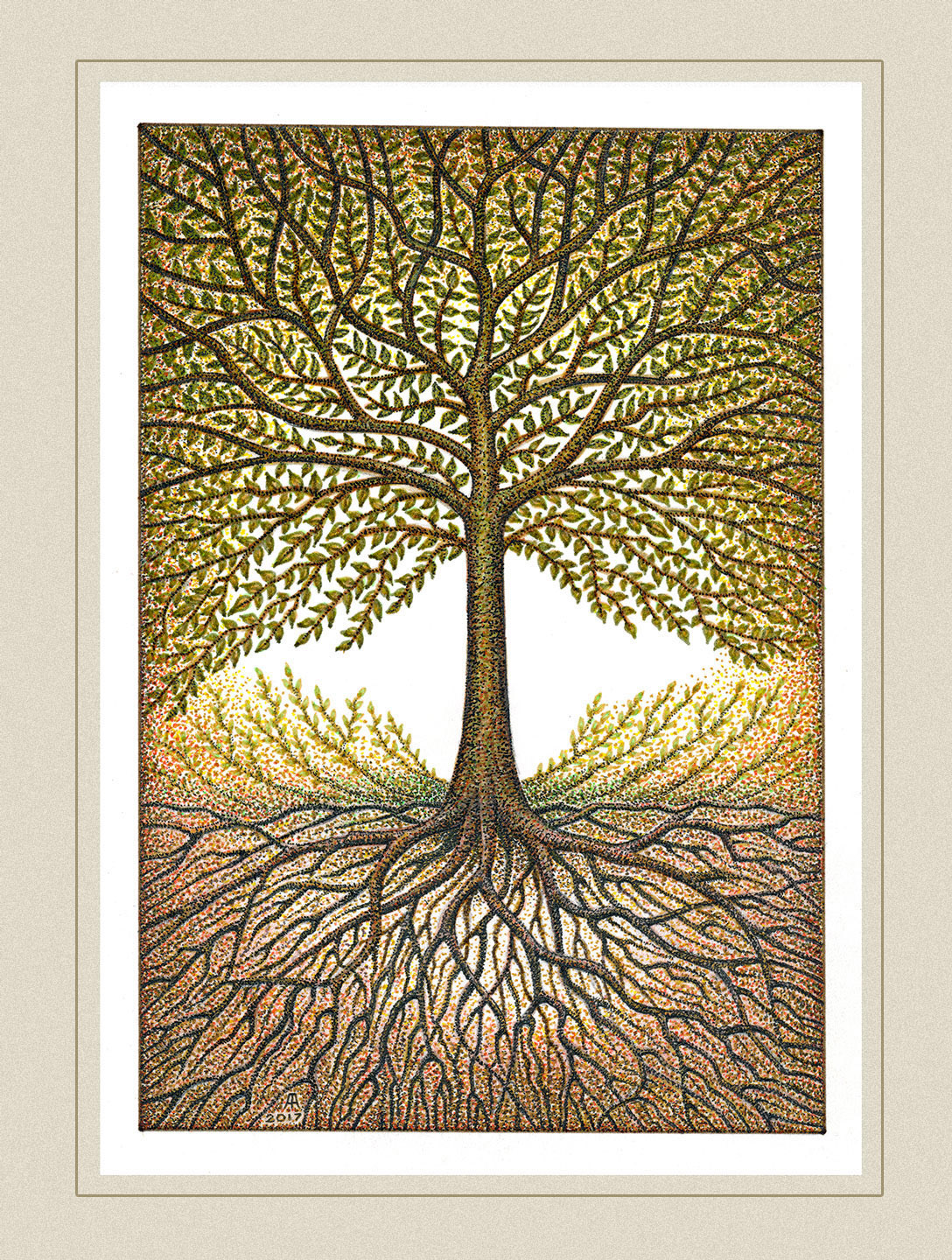 Blooming World Tree, illustration by Audris Šimakauskas - Ego - AlterEgo