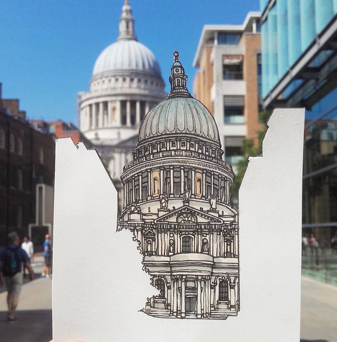 Cut-out ink and pen illustrations by Maxwell Tilse - Ego - AlterEgo