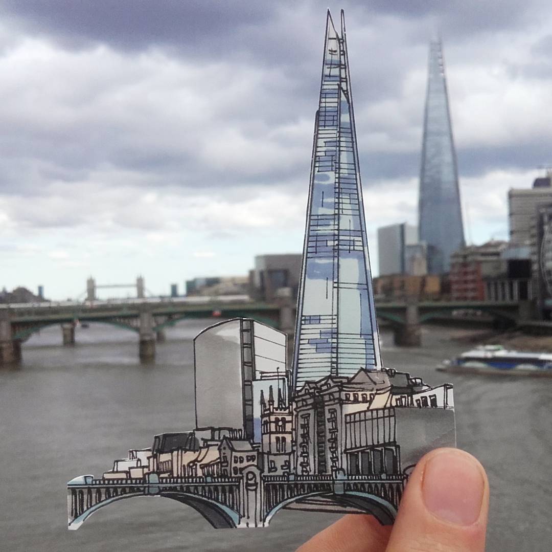 Cut-out ink and pen illustrations by Maxwell Tilse - Ego - AlterEgo