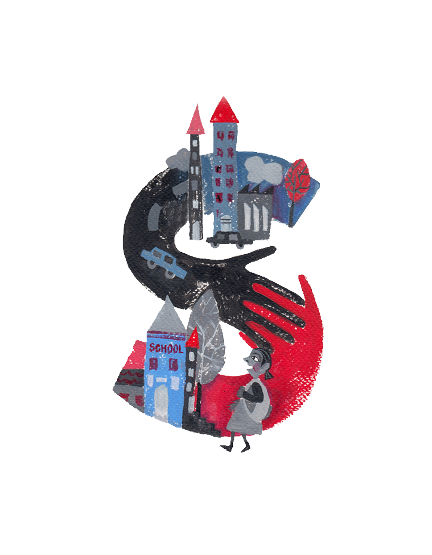 Educating Letters, illustration by Shraddha Mandale - Ego - AlterEgo