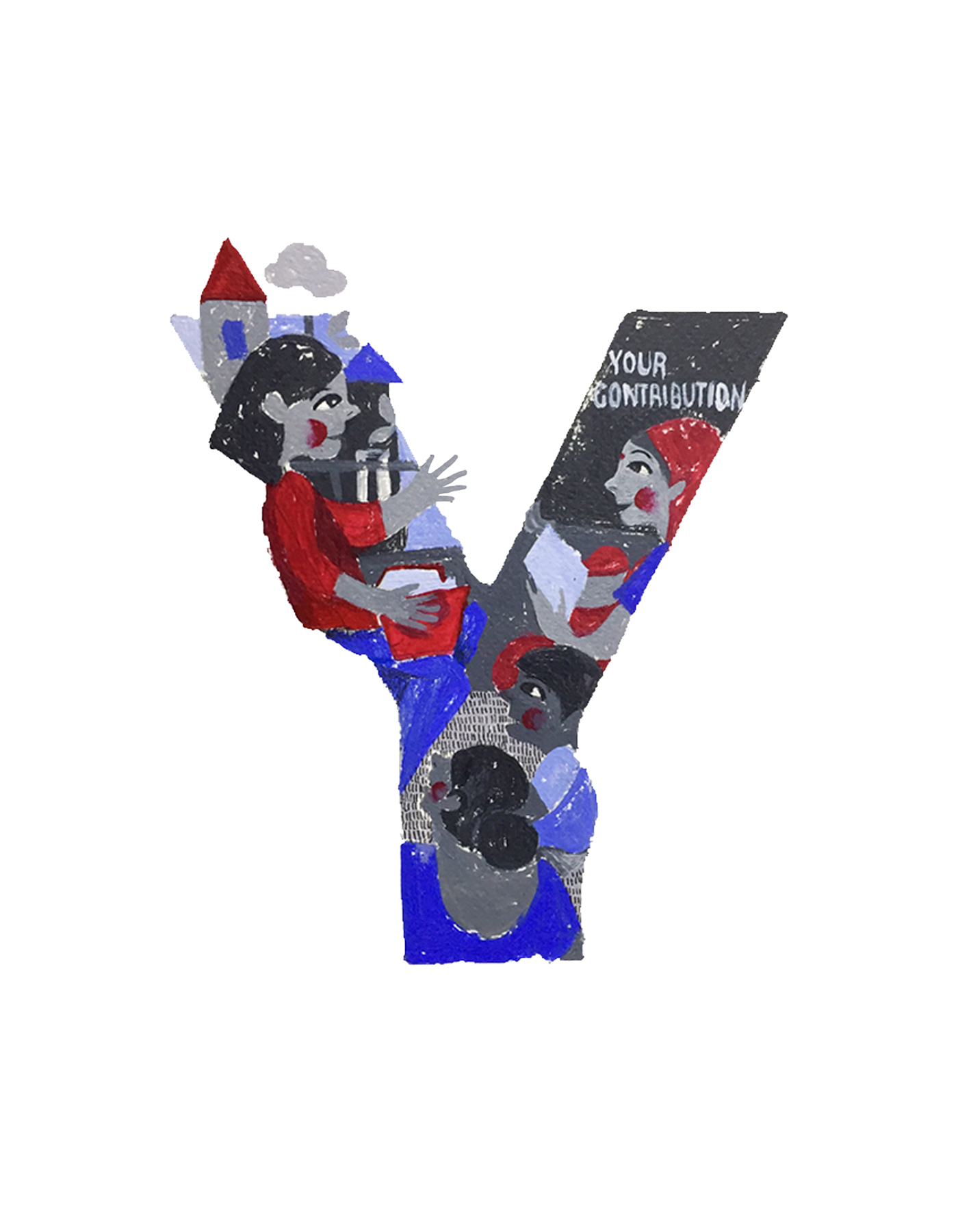 Educating Letters, illustration by Shraddha Mandale - Ego - AlterEgo