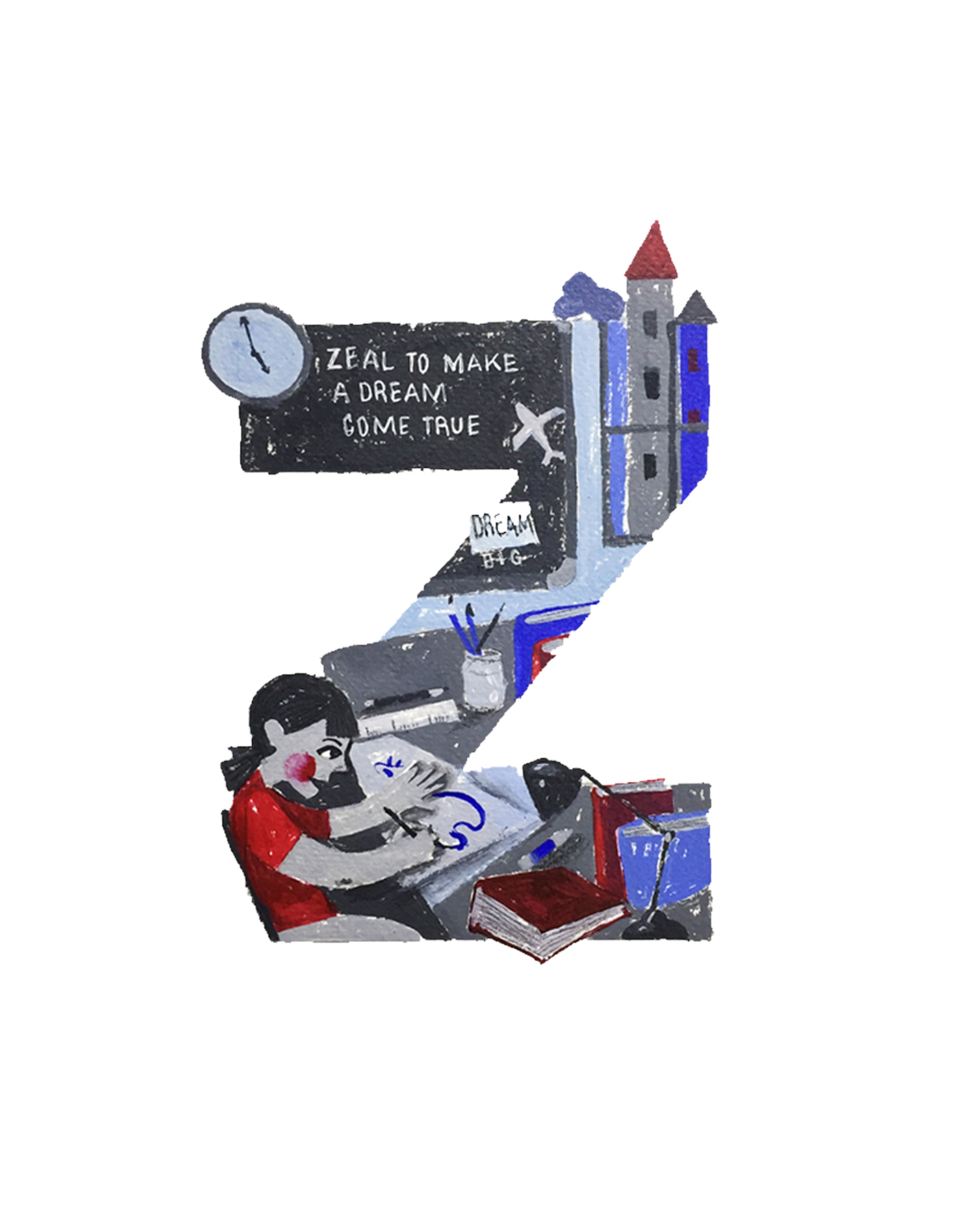 Educating Letters, illustration by Shraddha Mandale - Ego - AlterEgo