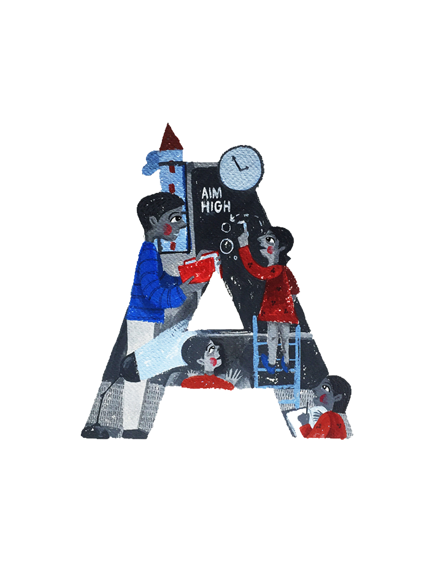 Educating Letters, illustration by Shraddha Mandale - Ego - AlterEgo
