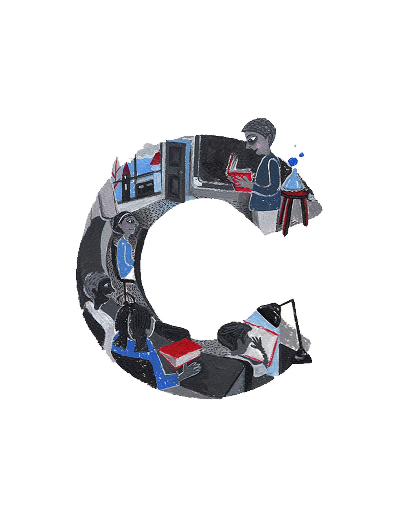 Educating Letters, illustration by Shraddha Mandale - Ego - AlterEgo
