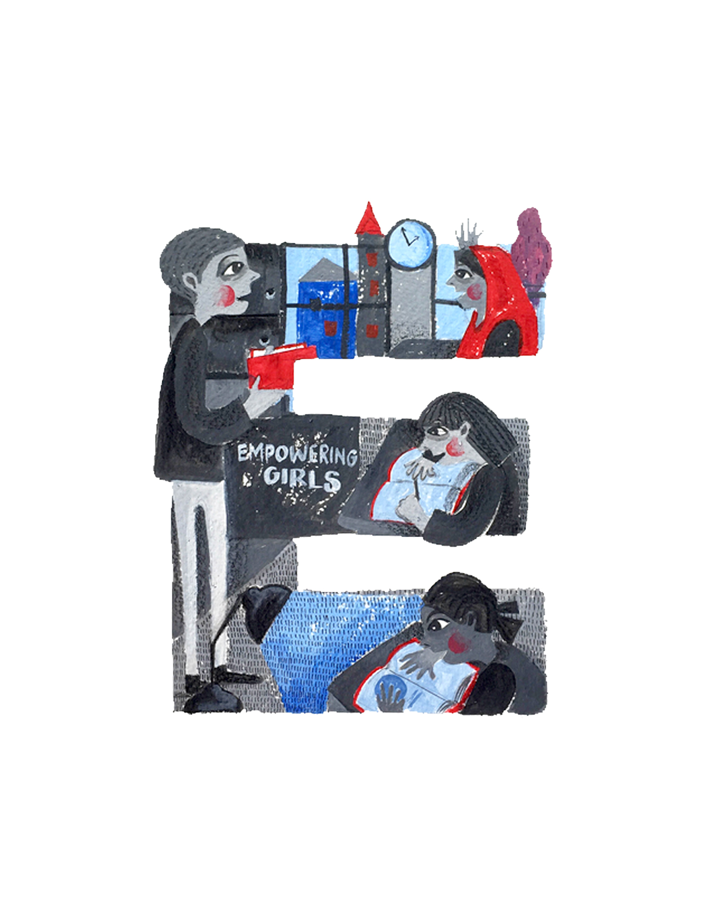 Educating Letters, illustration by Shraddha Mandale - Ego - AlterEgo