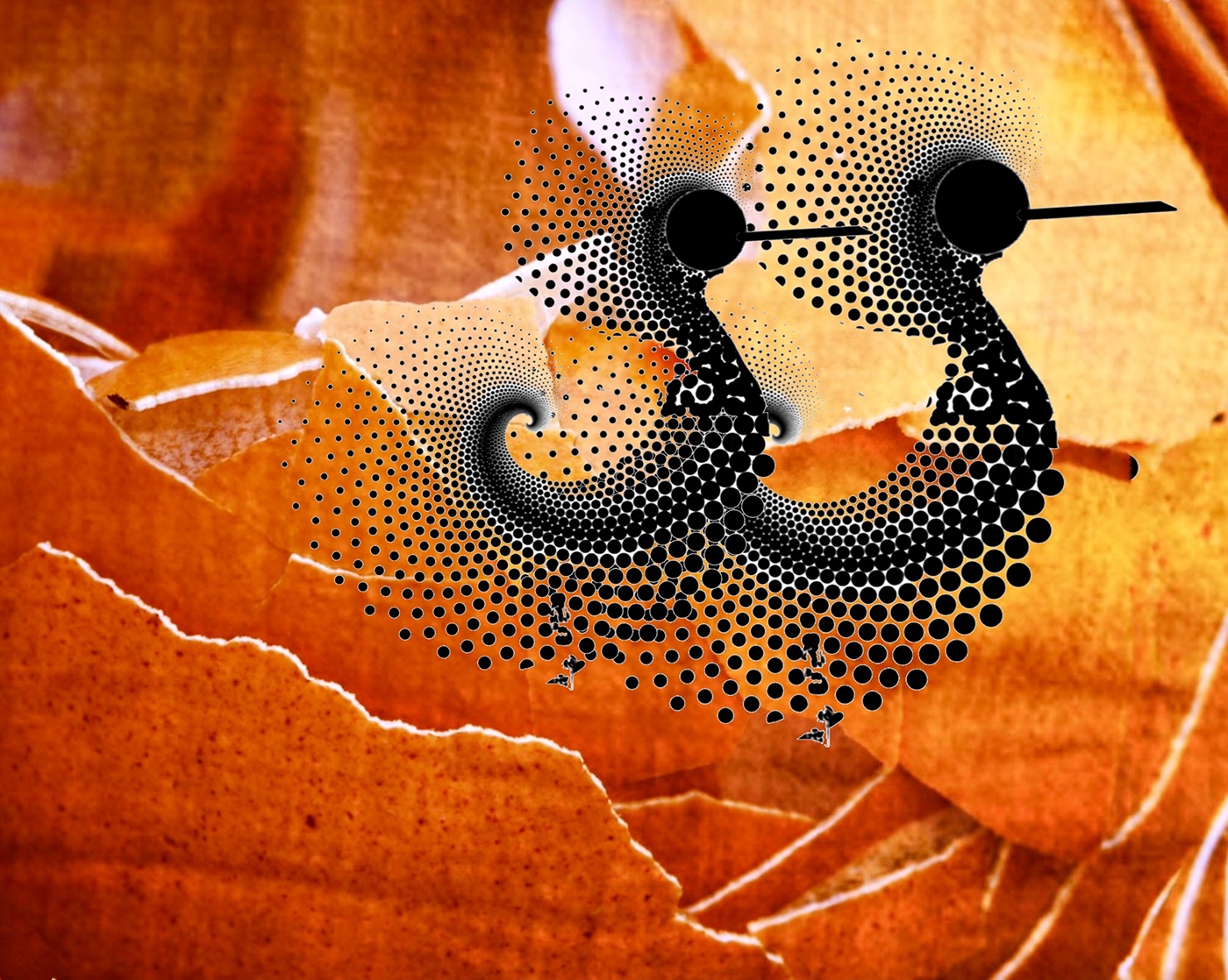 Eggshells, digital art by Annette Emannuel - Ego - AlterEgo