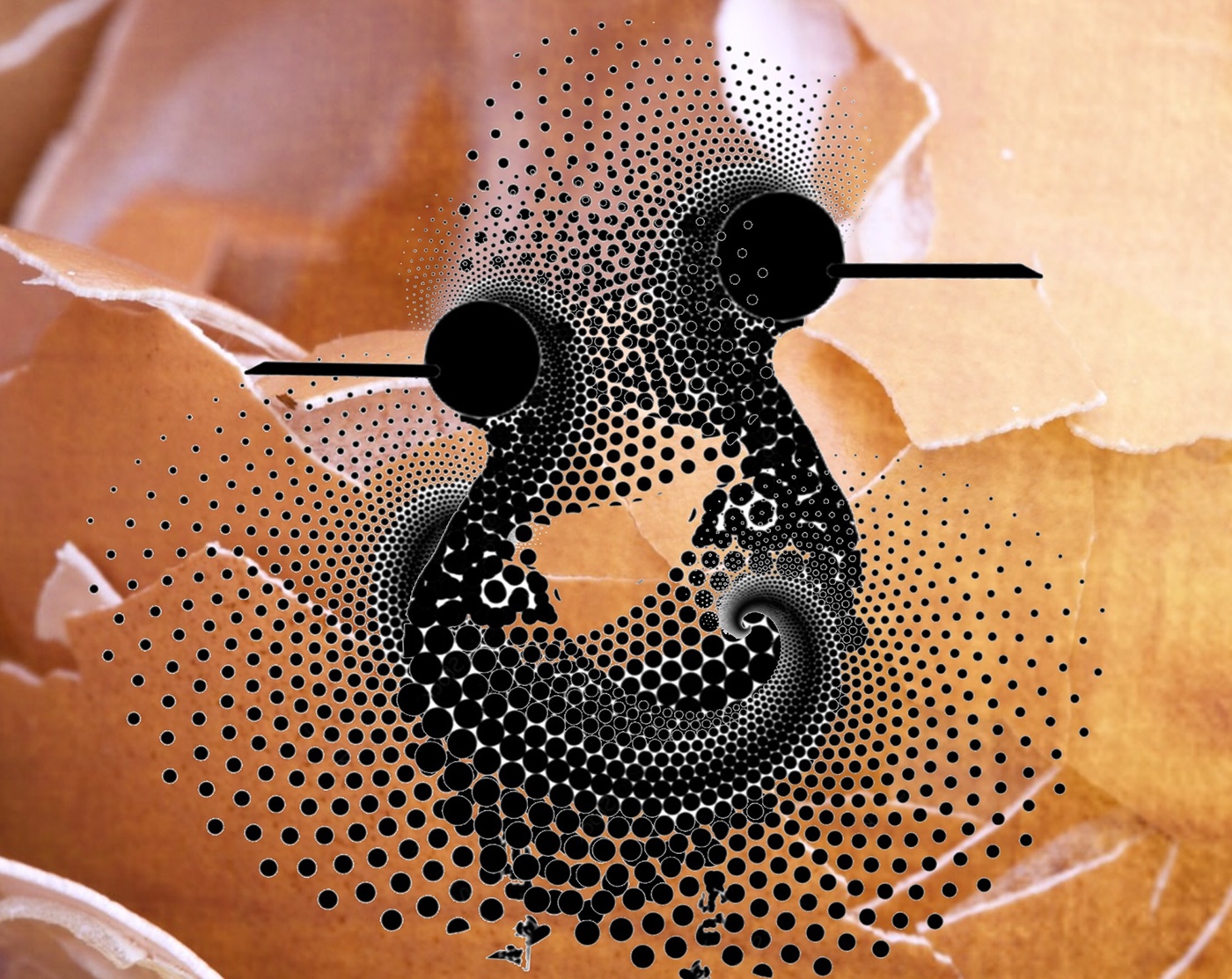 Eggshells, digital art by Annette Emannuel - Ego - AlterEgo