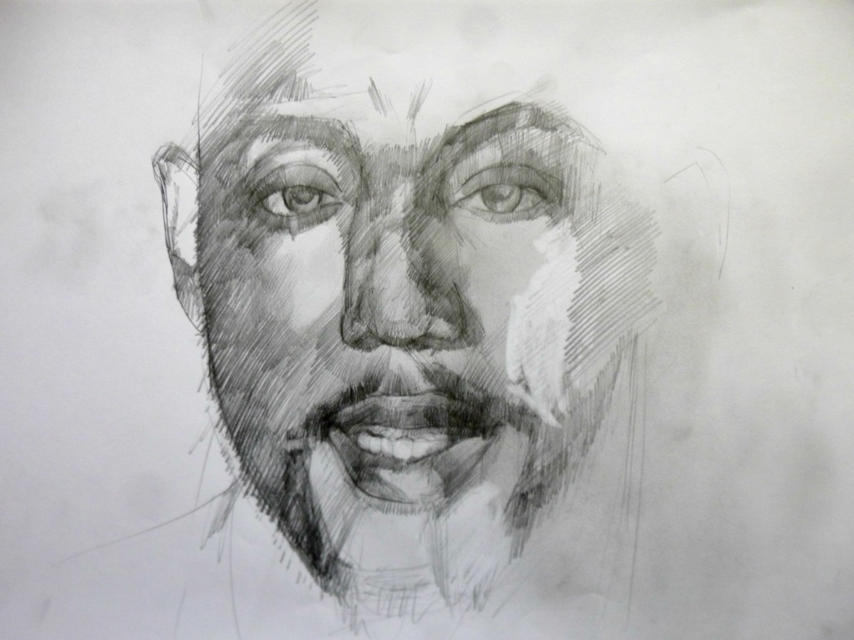 Pencil portraits on paper by Savvas Kozi - Ego - AlterEgo