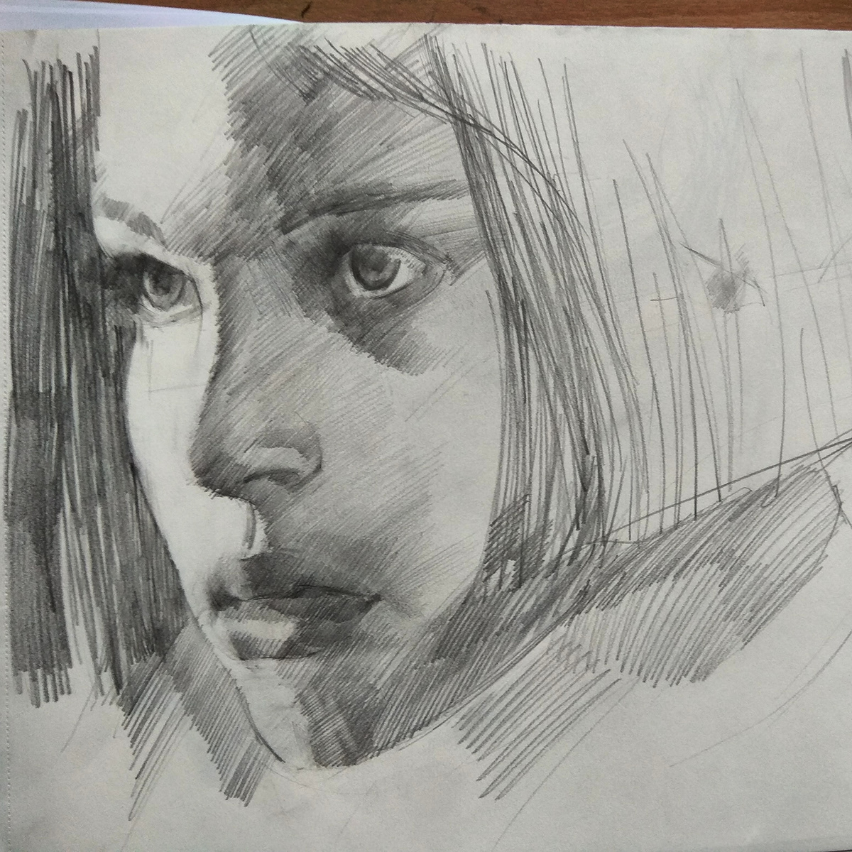 Pencil portraits on paper by Savvas Kozi - Ego - AlterEgo