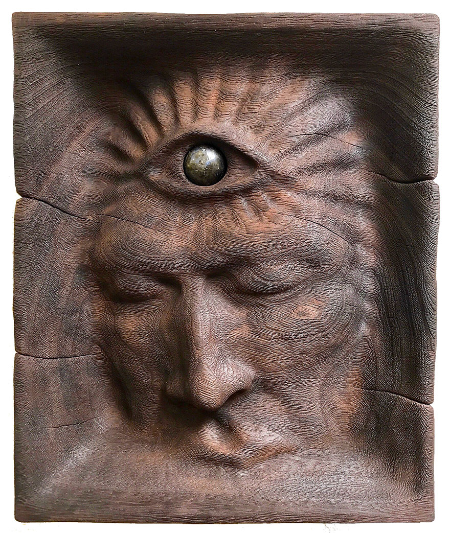 Unique wood sculptures by Chris Isner - Ego - AlterEgo