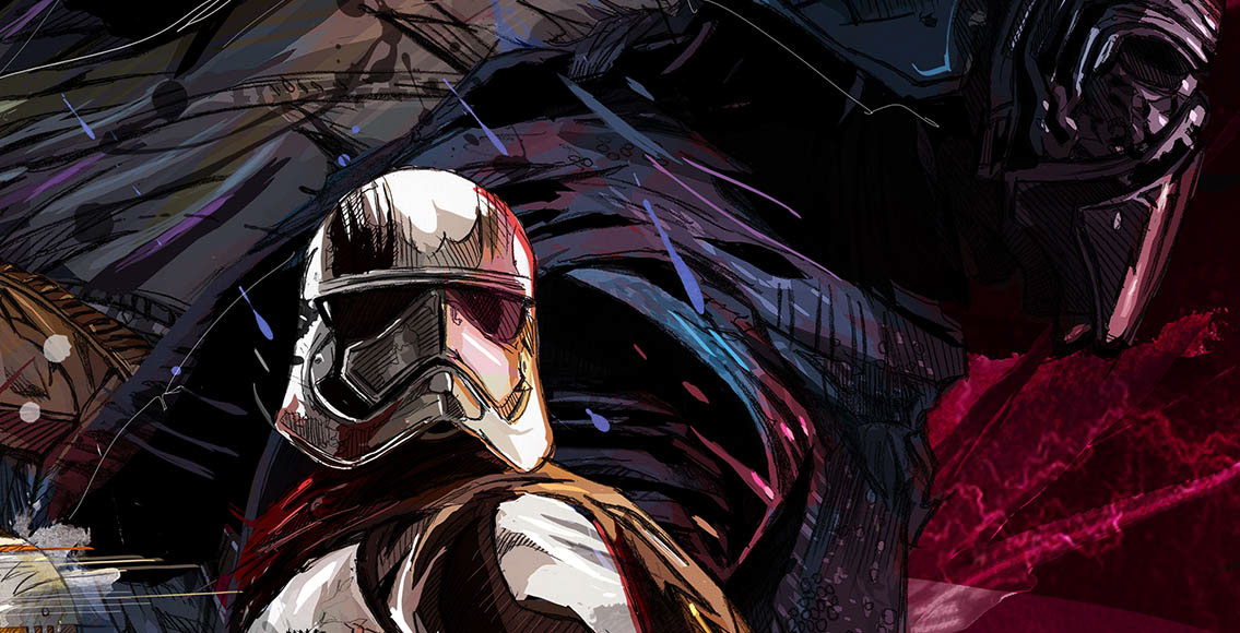 STAR WARS – The Last Jedi, illustration by Yann Dalon - Ego - AlterEgo