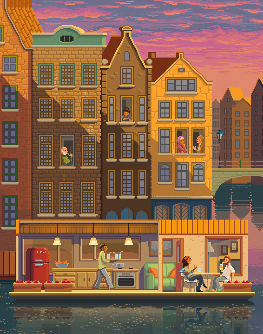 Pixel art paintings by Octavi Navarro - Ego - AlterEgo