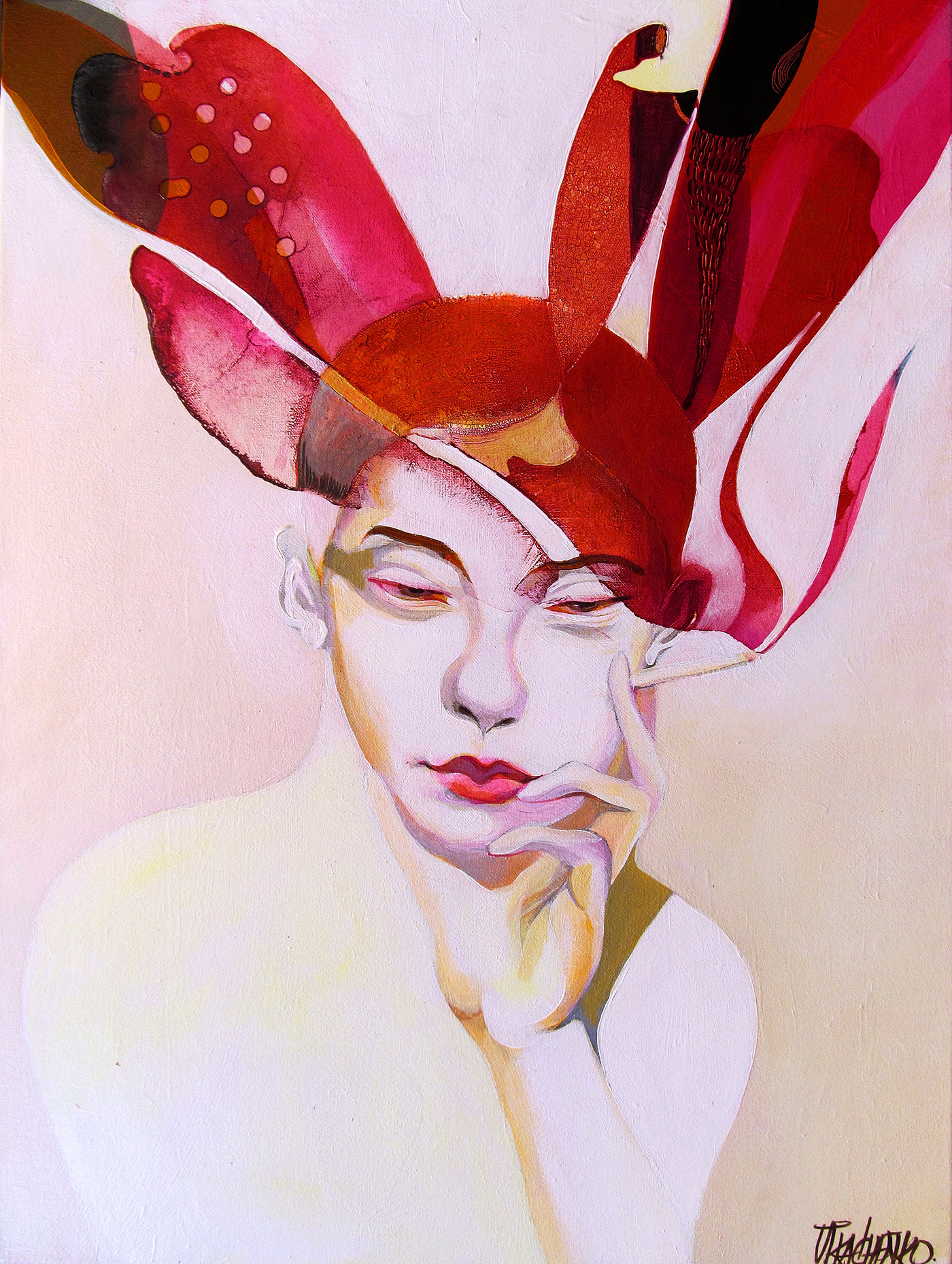 Painting by Victor Tkachenko - Ego - AlterEgo
