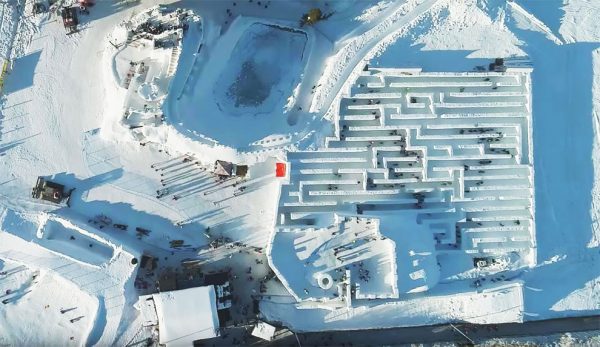 Snowlandia – World’s largest snow labyrinth opens in Poland - Ego ...