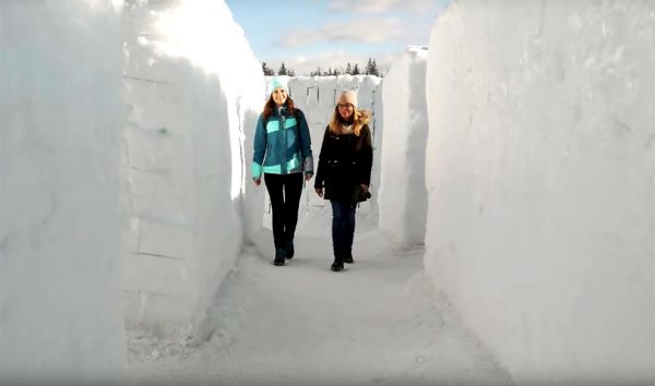 Snowlandia – World’s largest snow labyrinth opens in Poland - Ego ...