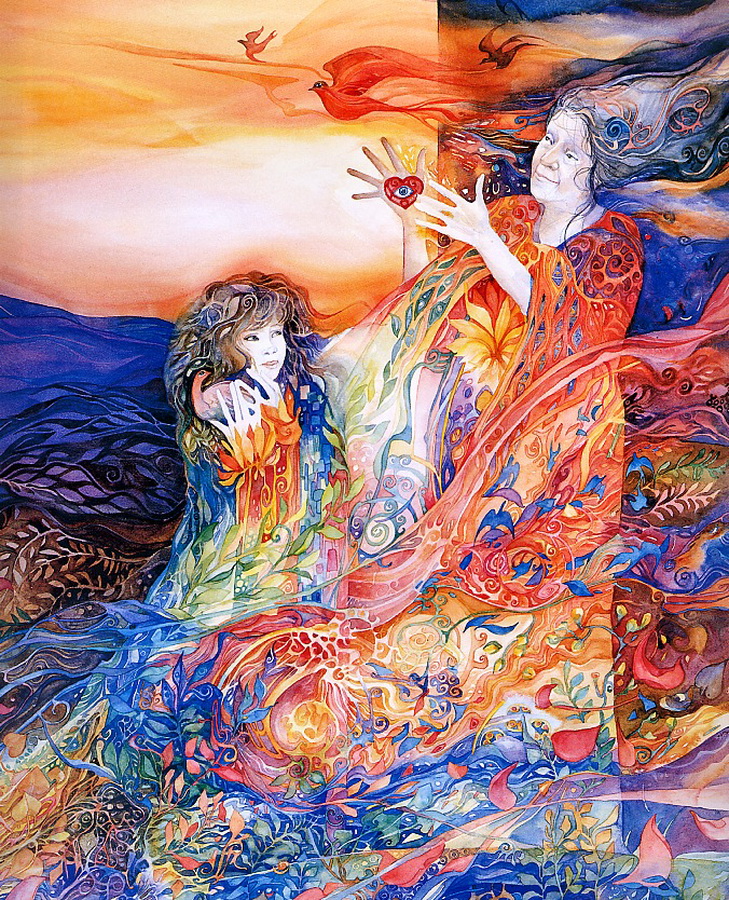 Helen Nelson-Reed, Visionary watercolor paintings - Ego - AlterEgo