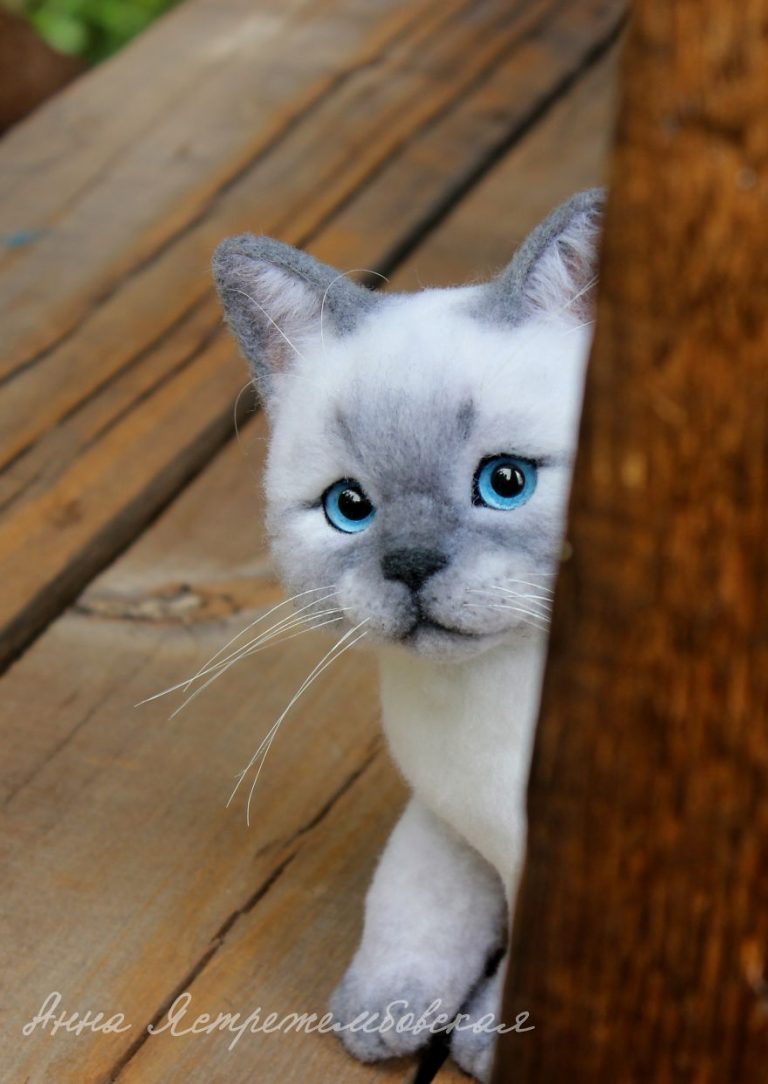 Handmade felted wool toys by Anna Yastrezhembovskaya - Ego - AlterEgo