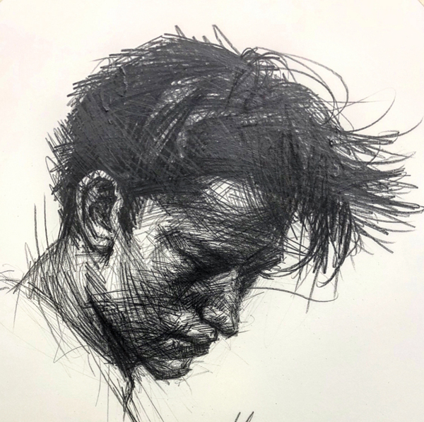 Image-face(model), drawing by GyoBeom AN - Ego - AlterEgo